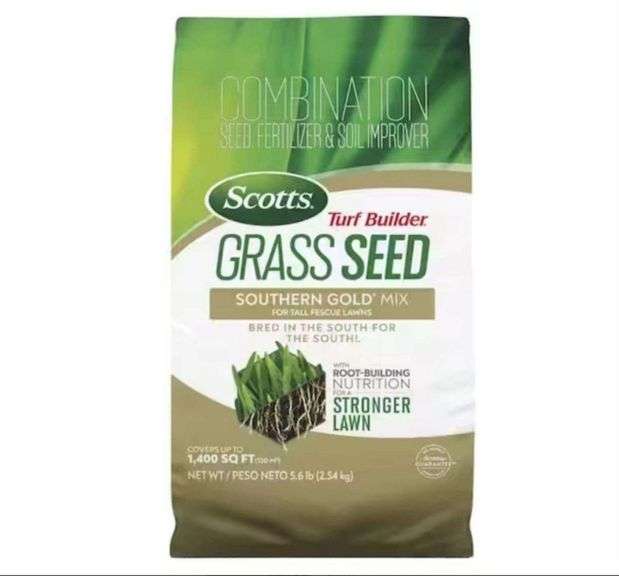 Scotts Turf Builder 5.6 lbs. Grass Seed Southern Gold Mix for Tall ...