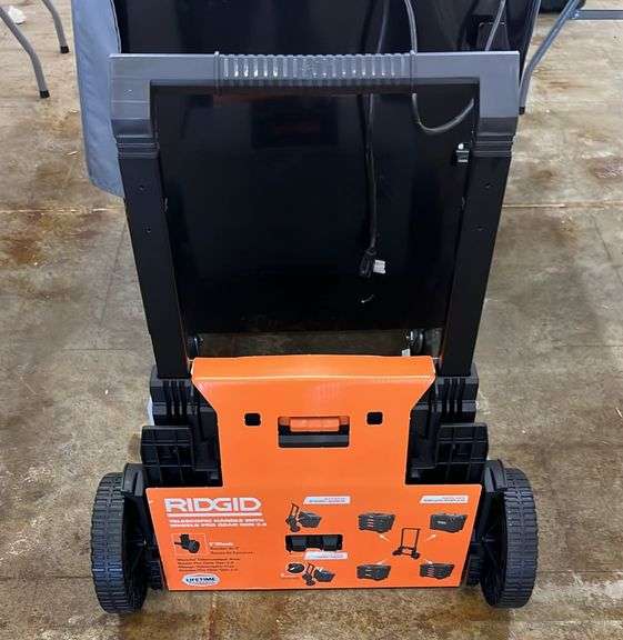Ridgid Telescopic Handle with Wheels Pro Gear Gen • 2.0 25.5”W ...