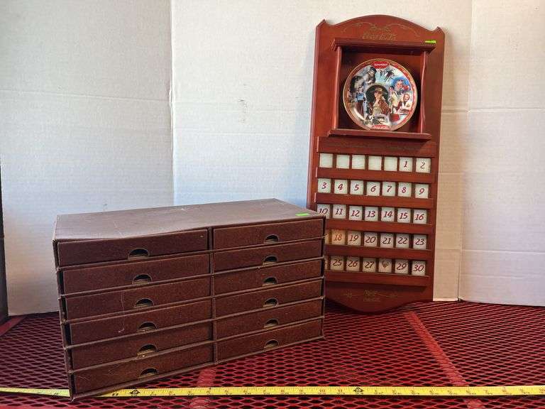 Coca-Cola calendar with month plates - Metzger Property Services, LLC