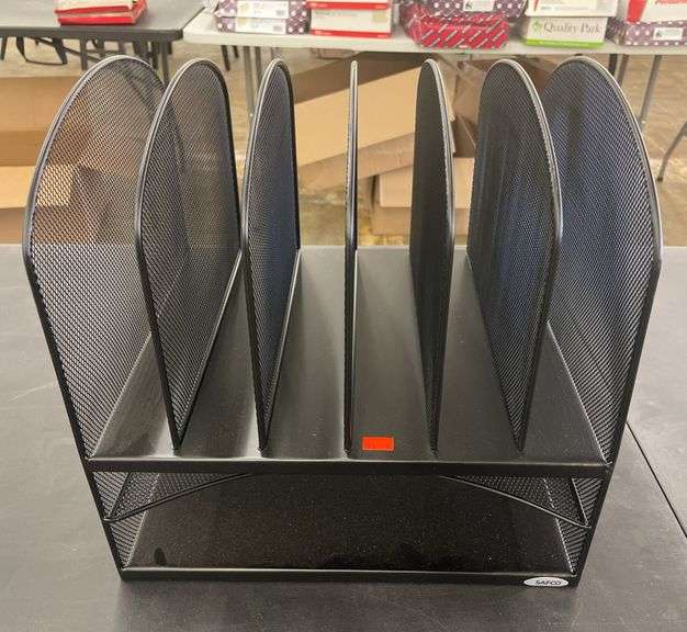 Safco black metal file organizer for office - Metzger Property Services ...