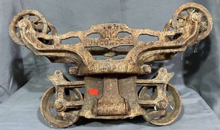 F. E. Myers & Bro Co. Cast iron hay trolley carrier unloader barn farm ...