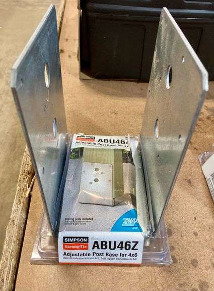 Simpson Strong-Tie ABU ZMAX Galvanized Adjustable Standoff Post Base ...