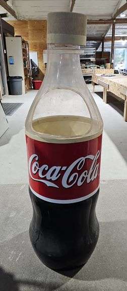 Large Plastic Coca-Cola Display Cooler 66" Hgt. - Metzger Property ...
