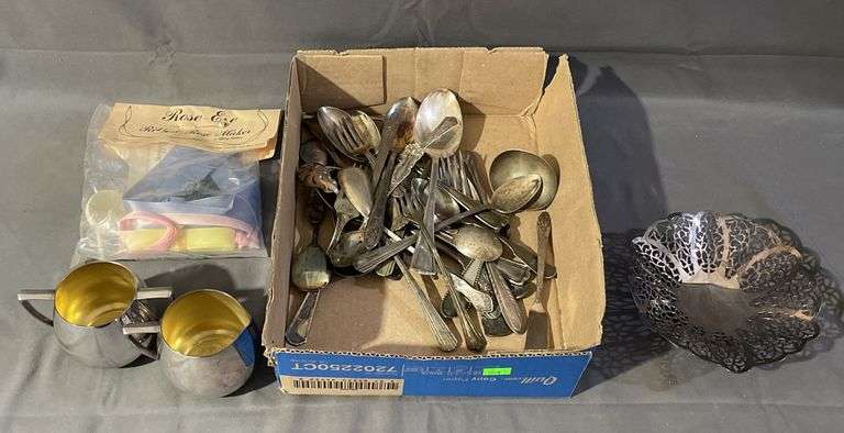 Ribbon rose maker, Lovelace footed dish, Empire Crafts creamers, and ...