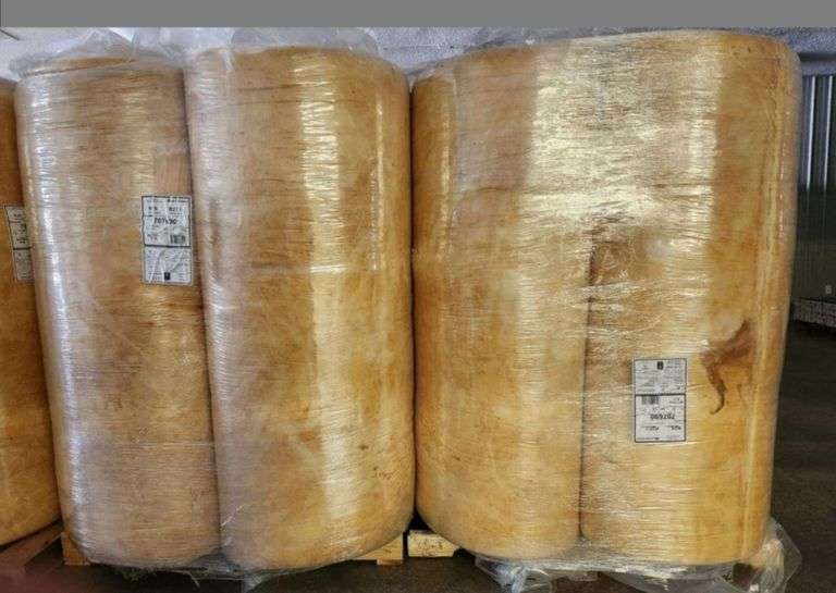 4- rolls Metal Building Insulation unfaced 60" W x 30' L 150 sq. Ft per ...