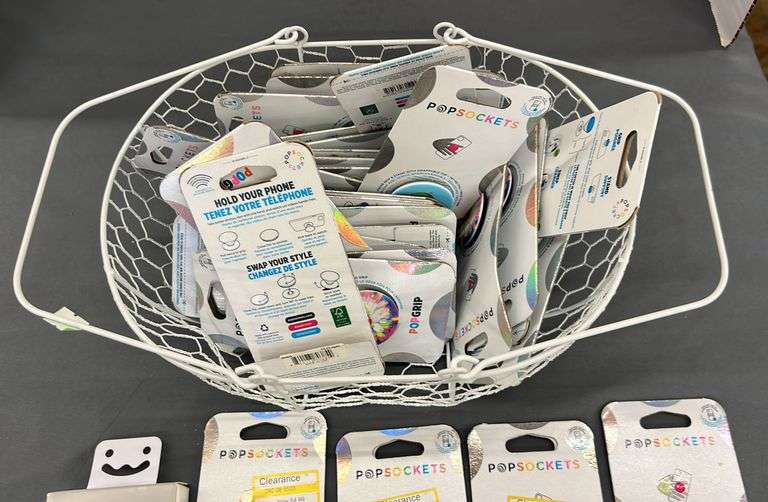 PopSocket assortment • Heyday AirTag Sticker Mount • Wire Basket 11 ...