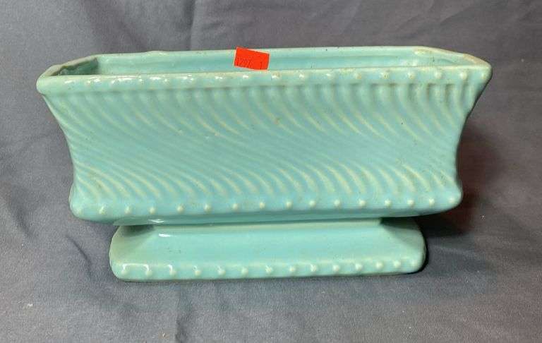 McCoy Pottery Planter Old Blue 1950s Era 9x5x4 - Metzger Property ...