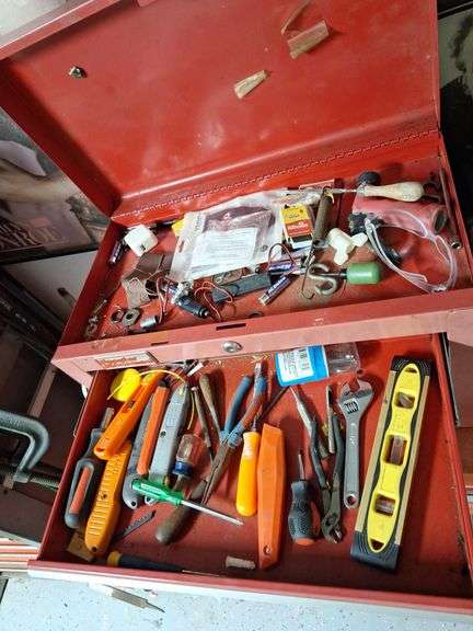 Waterloo tool chest and popular mechanics toolbox with contents as ...