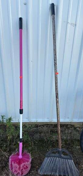 Scrub Brush, Broom, Metal Rack - Metzger Property Services, LLC