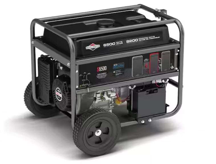 Briggs & Stratton 6500-Watt Electric Switch Gasoline Powered Portable ...