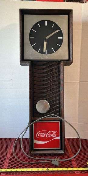 Enjoy Coca-Cola Benco electric clock - needs bulb 12x34" - Metzger ...