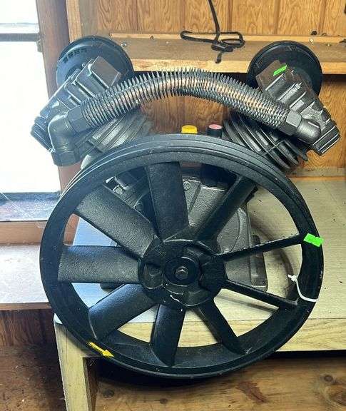 Central Pneumatic 5 HP Air Compressor Pump Single Stage Dual Cylinder ...