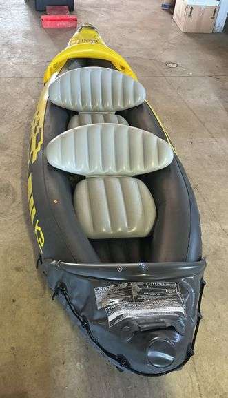 Intex Explorer two person inflatable canoe - Metzger Property Services, LLC