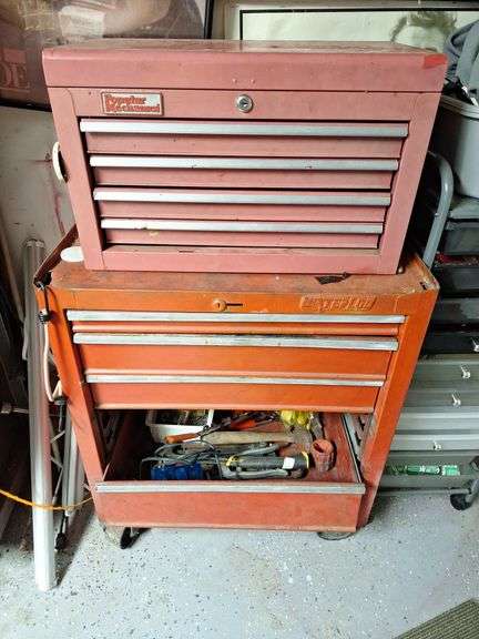 Waterloo tool chest and popular mechanics toolbox with contents as ...