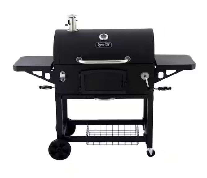 Dyna-Glo Heavy-Duty Extra-Large Charcoal Grill in Black - Metzger ...