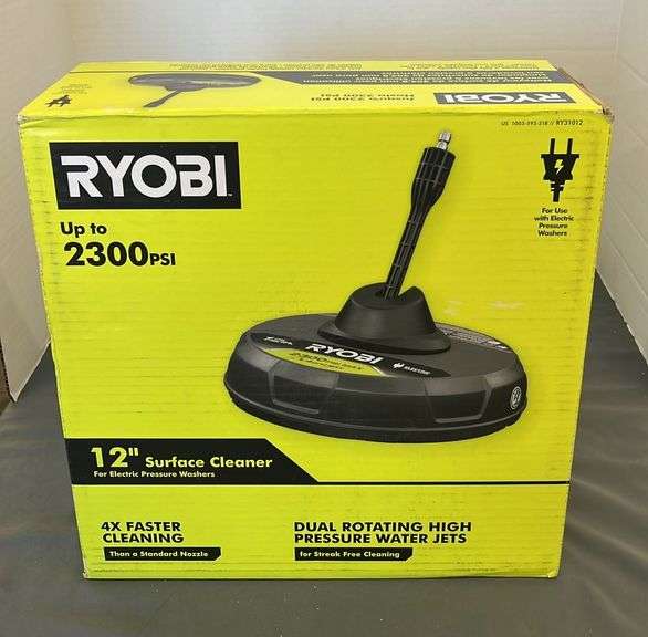 Ryobi 12”Surface Cleaner for Electric Pressure Washers • 2300PSI ...