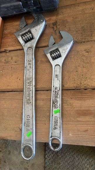 2- Pittsburgh adjustable wrenches 18”, 24” - Metzger Property Services, LLC