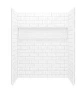 Bootz Industries NexTile 30 in. D x 60 in. W x 74 in. H Composite ...