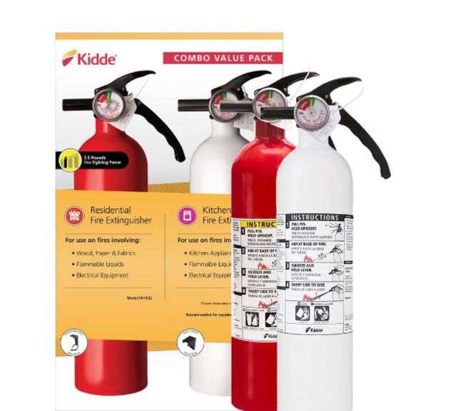 Kidde Residential and Kitchen (1-A:10-B:C) Class ABC and Class BC 3.9 ...