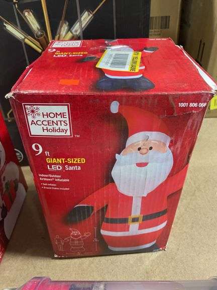 Home Accents Holiday 6.5 ft. LED Snowman Christmas Airblown® Inflatable ...