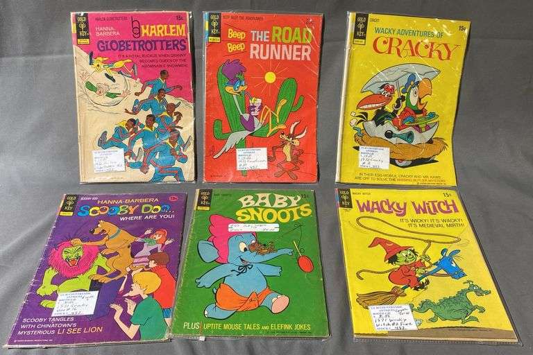 6 Gold Key Comic Books Inc. Wacky Witch, Baby Snoots, Harlem ...