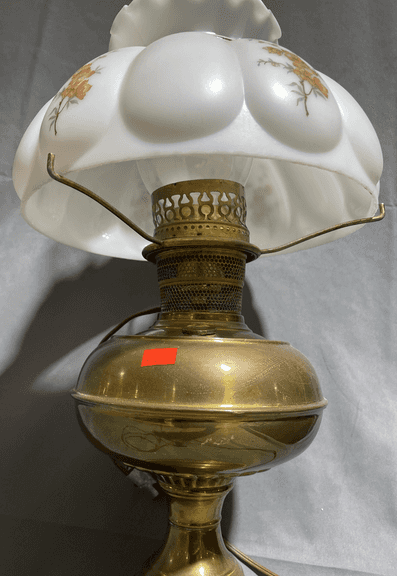 Rayo Electric Hurricane Table Lamp 22" - Metzger Property Services, LLC