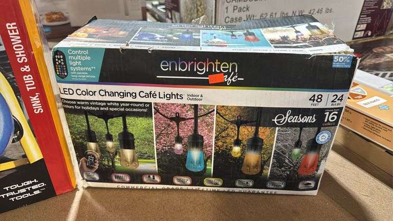 Enbrighten 24 Bulbs 48 ft. Outdoor/Indoor Vintage Color Changing LED ...