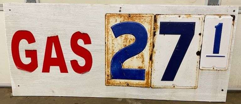 Vintage Original Gas Price Numerals - Metzger Property Services, LLC