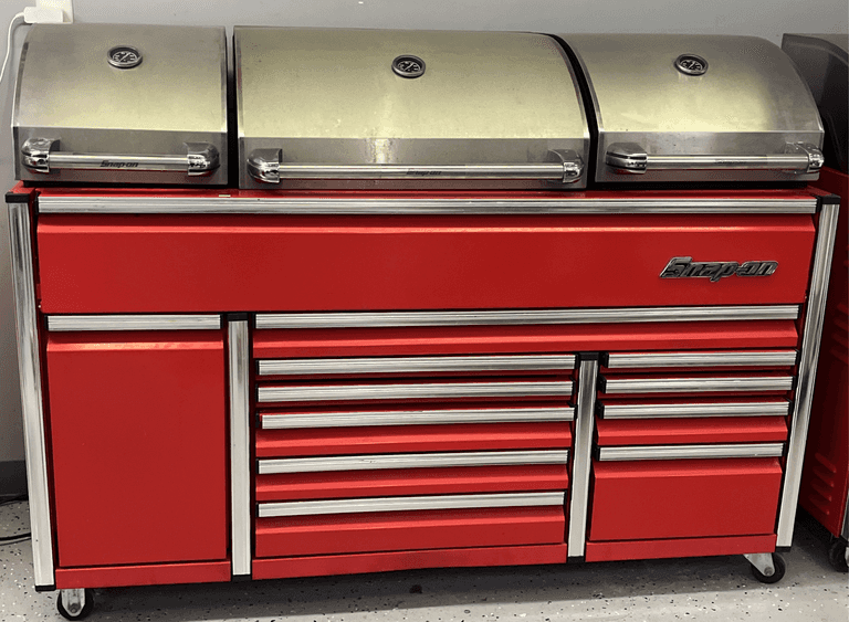 Snap-On Toolbox Gas Grill On Casters, No Tank Included 64" - Metzger ...