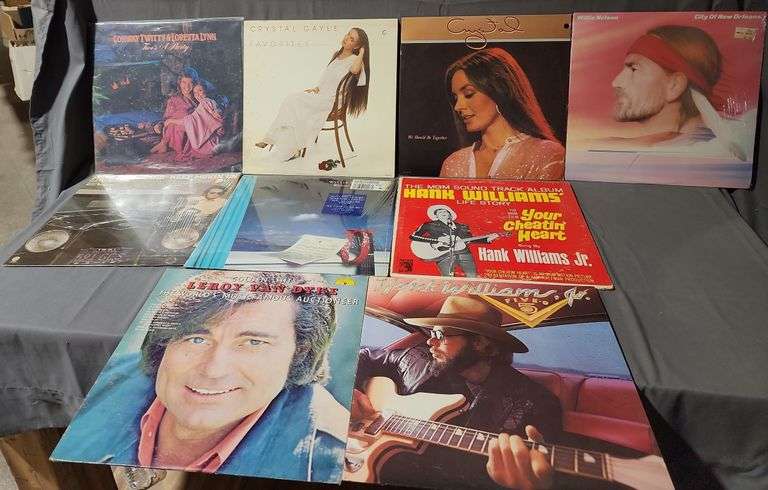 (9) Country Vinyl Records Inc. “Conway Twitty & Loretta Lynn” “Hank ...