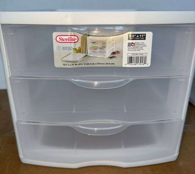 (4) Sterilite Clearview drawer units - Metzger Property Services, LLC