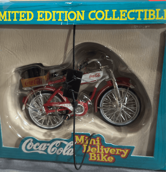 Coca-Cola Mini Delivery Bike Die Cast Miniature - Metzger Property Services, LLC