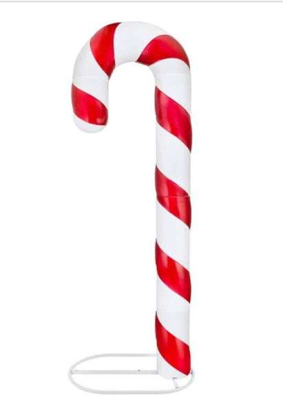 7 ft. LED Candy Cane Holiday Yard Decoration - Metzger Property ...