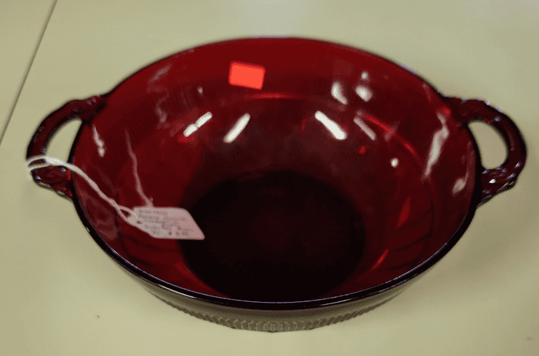 Anchor Hocking royal ruby red double handled dish 8" - Metzger Property ...