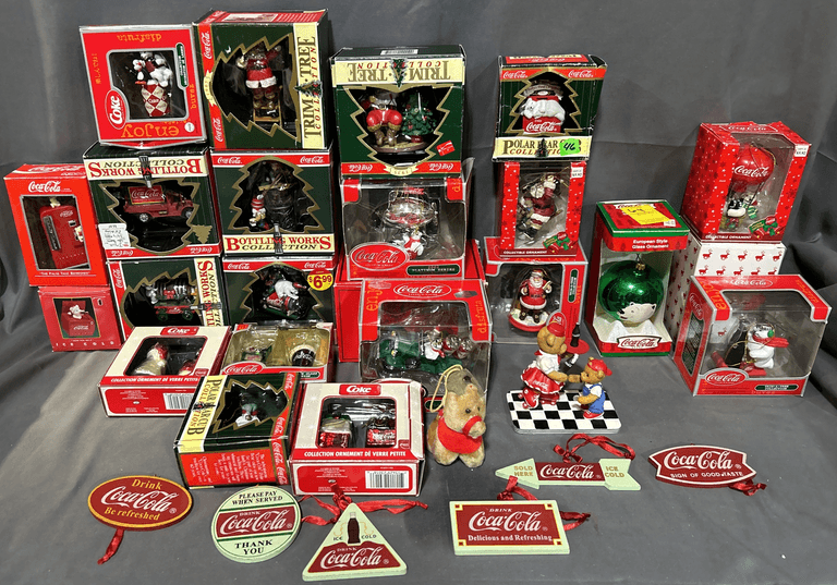 Coca-Cola Ornament and Figurine Assortment including Trim A Tree ...
