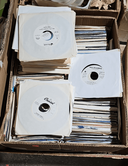 50+ 45 RPM vinyl records including Rupert Holmes, Gary Taylor, The ...