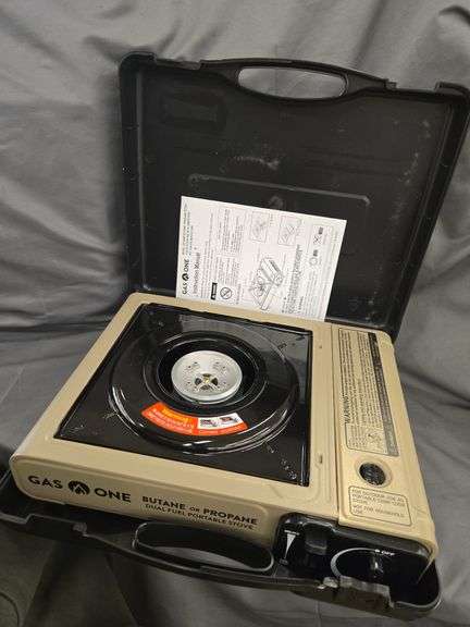Gas One Portable Dual Fuel Stove in Plastic Case Model: GS-3400P ...