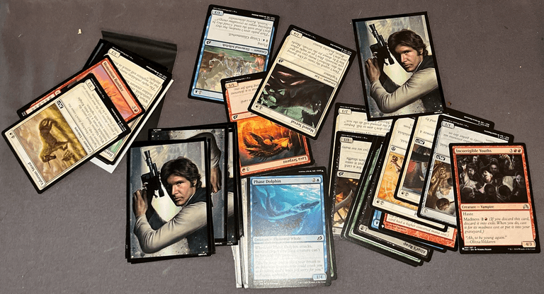 Magic: the gathering cards, Emerson Graphic Equalizer, Bell & Howell ...
