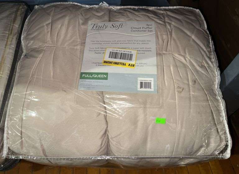 Truly soft Full/queen 3pc cloud puffer comforter set - Metzger Property ...