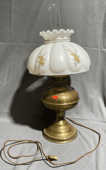 Rayo Electric Hurricane Table Lamp 22" - Metzger Property Services, LLC