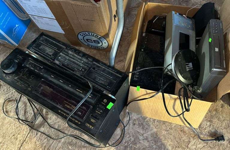 Electronics Assortment Inc. Teac Receiver, Onkyo Cassette Deck, iPad ...