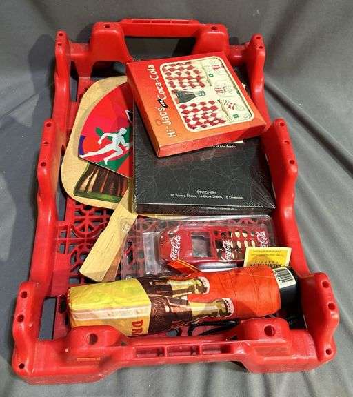 Coca-Cola Flat Crate with Drink Coca-Cola Umbrella (new), Coca-Cola ...