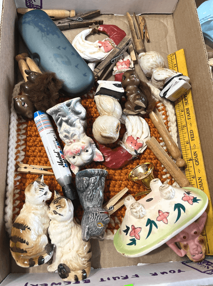 Collectibles assortment inc. owls, cats, mini frames - Metzger Property Services, LLC