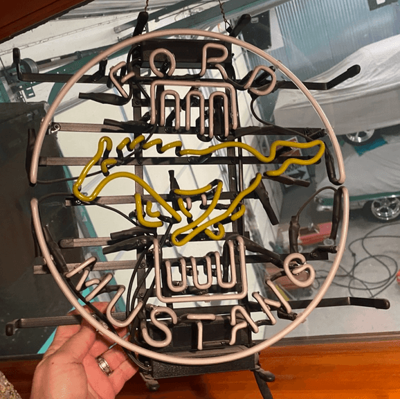 Mustang Neon Sign, Bad Transformer - Metzger Property Services, LLC