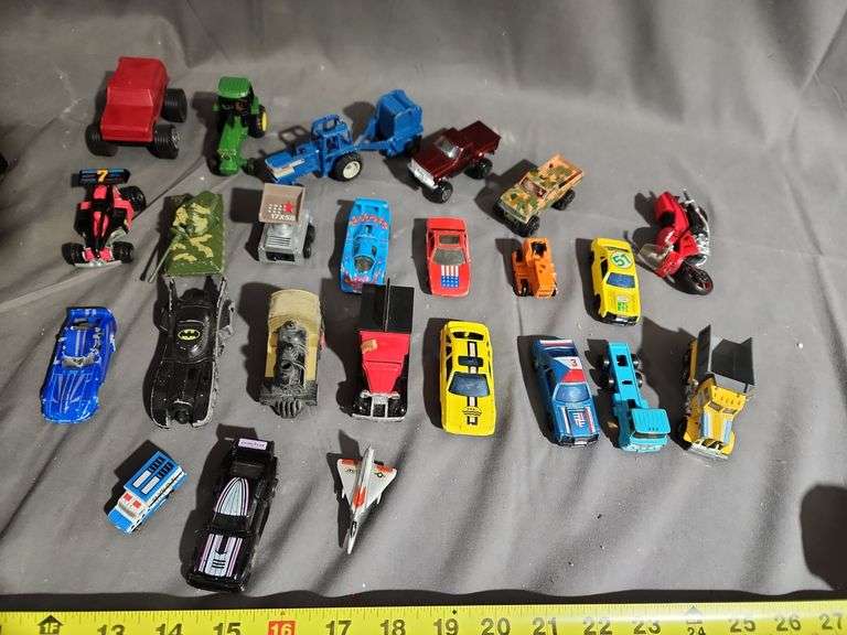 1990s small toy assortment inc. cars, farm equipment, animals - Metzger ...