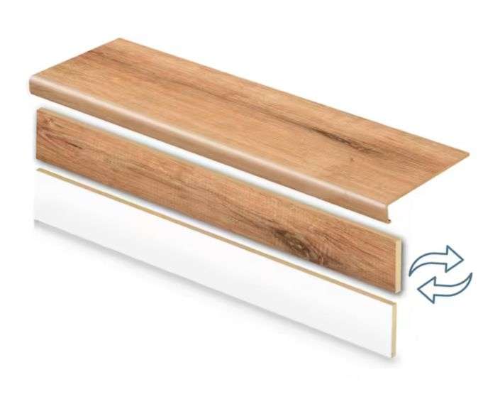 4 boxes- Cap A Tread Fresh Oak 47 in. L x 12.15 in. W x 2.28 in. T ...