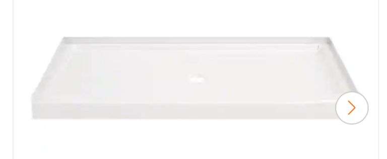 Delta Classic 500 60 in. L x 32 in. W Alcove Shower Pan Base with ...