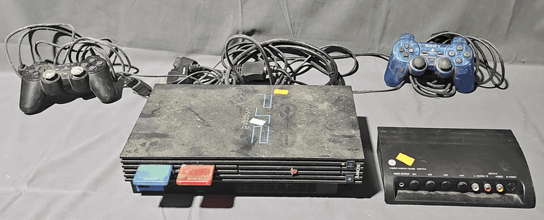Play Station 2 Gaming Console w/ 2 Controllers (untested) & General ...