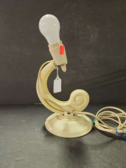 Plastic table lamp - no shade 12" H - Metzger Property Services, LLC
