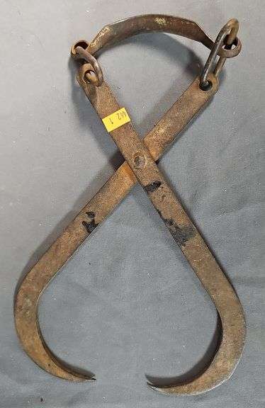 Cast Iron Ice Block Tongs 13" (rust) - Metzger Property Services, LLC